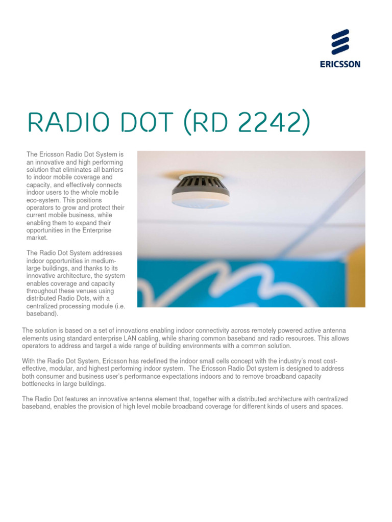 Single Band Radio Dot 42242 | PDF | Radio | Ericsson
