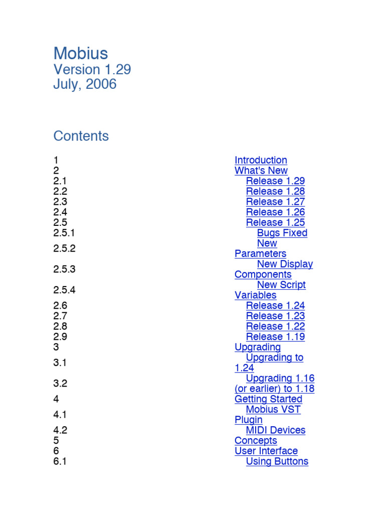 Mobius Manual | PDF | Parameter (Computer Programming) | Computer ...