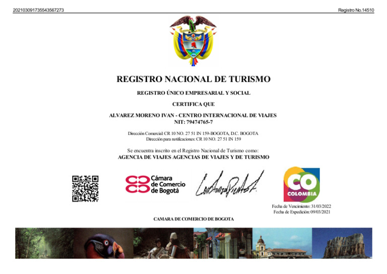 Colombia Buisness Certificate | PDF
