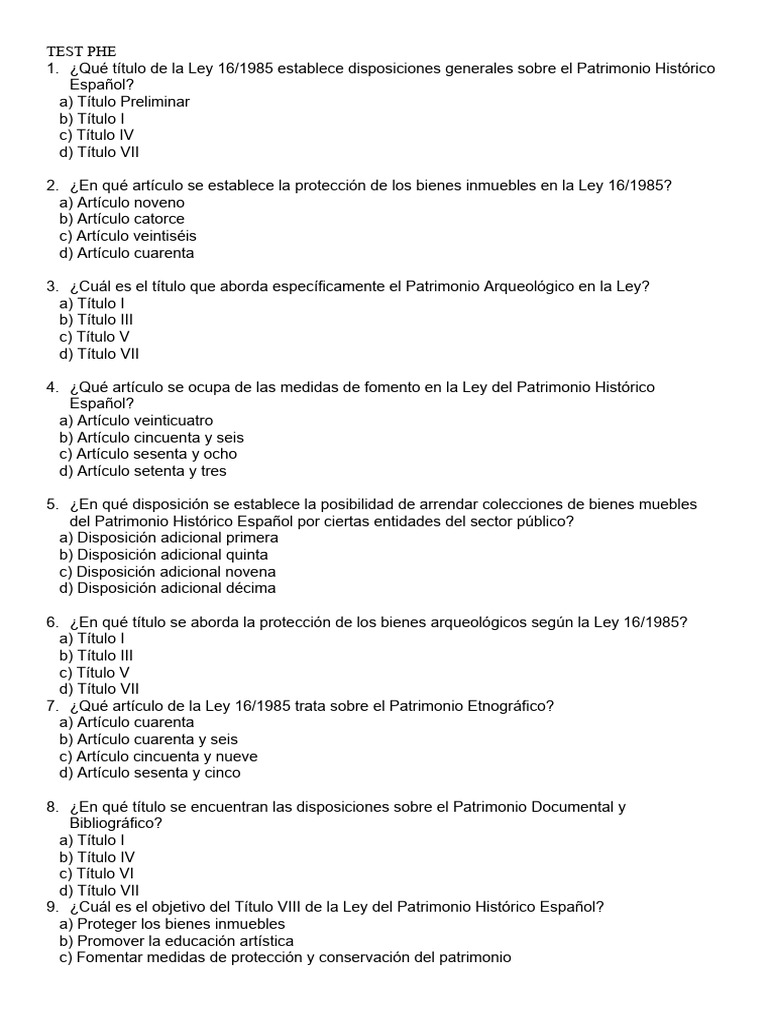Test Phe 445 | PDF | España | Propiedad
