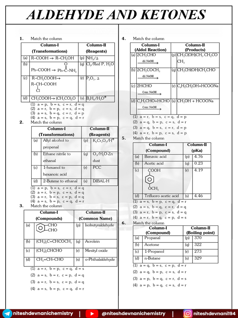 Aldehyde and Ketones | Download Free PDF | Aldehyde | Ketone