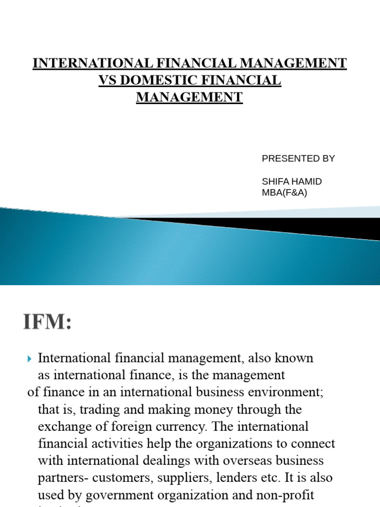 ifm vs dfm ppt | PDF | Derivative (Finance) | Currency