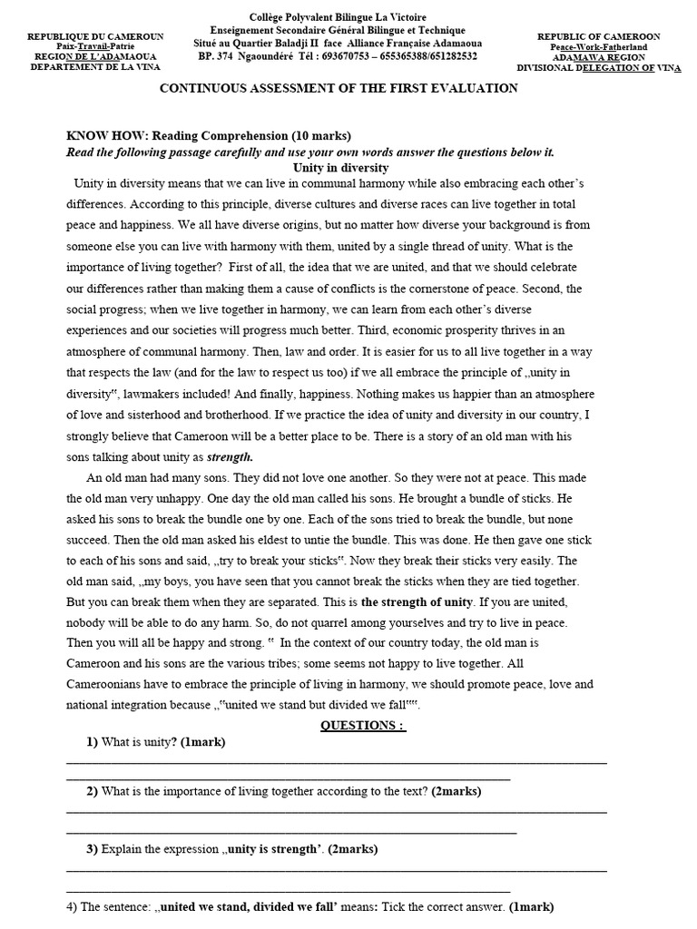 Continuous Assessment PA | PDF | Cognition