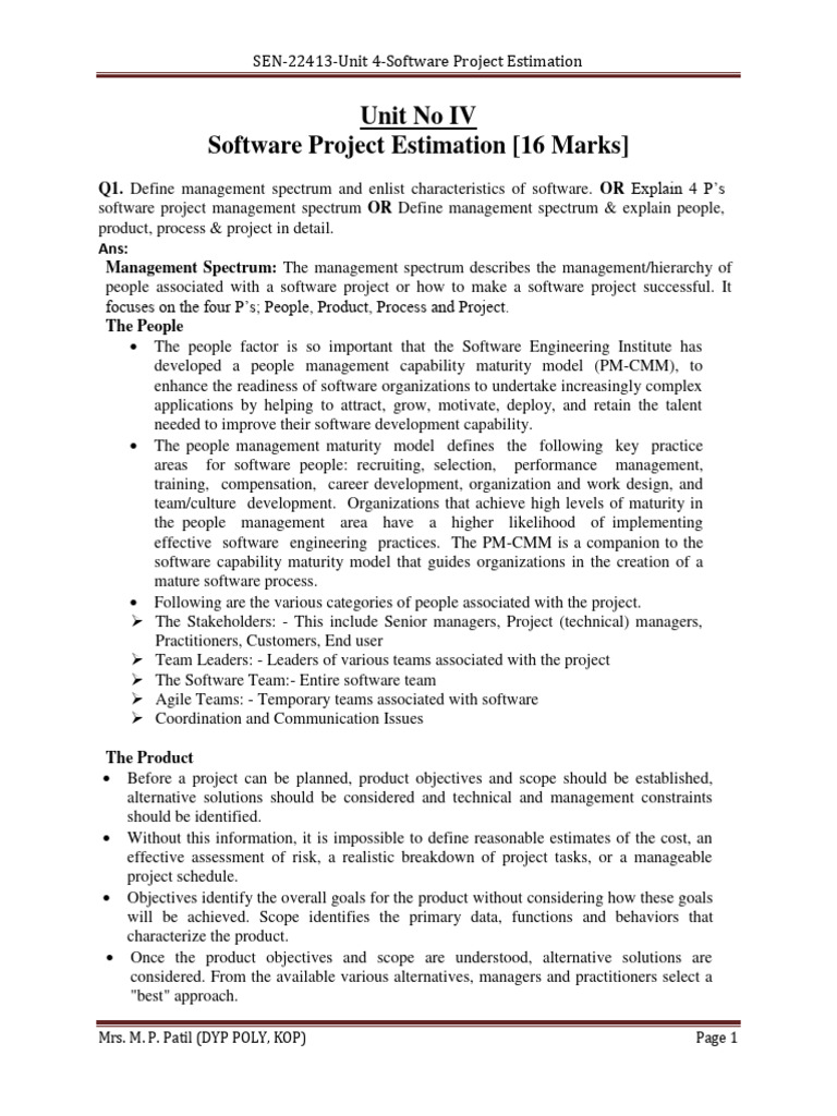 SEN_Unit_4 | PDF | Project Management | Risk