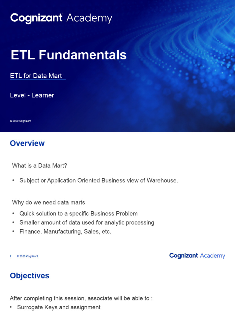 ETL Concepts Data Mart V1 | PDF | Data Warehouse | Information Science
