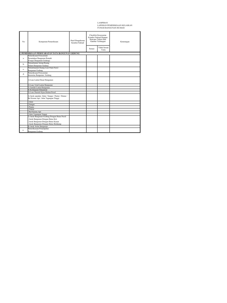Check List SLF Blok C17 | PDF