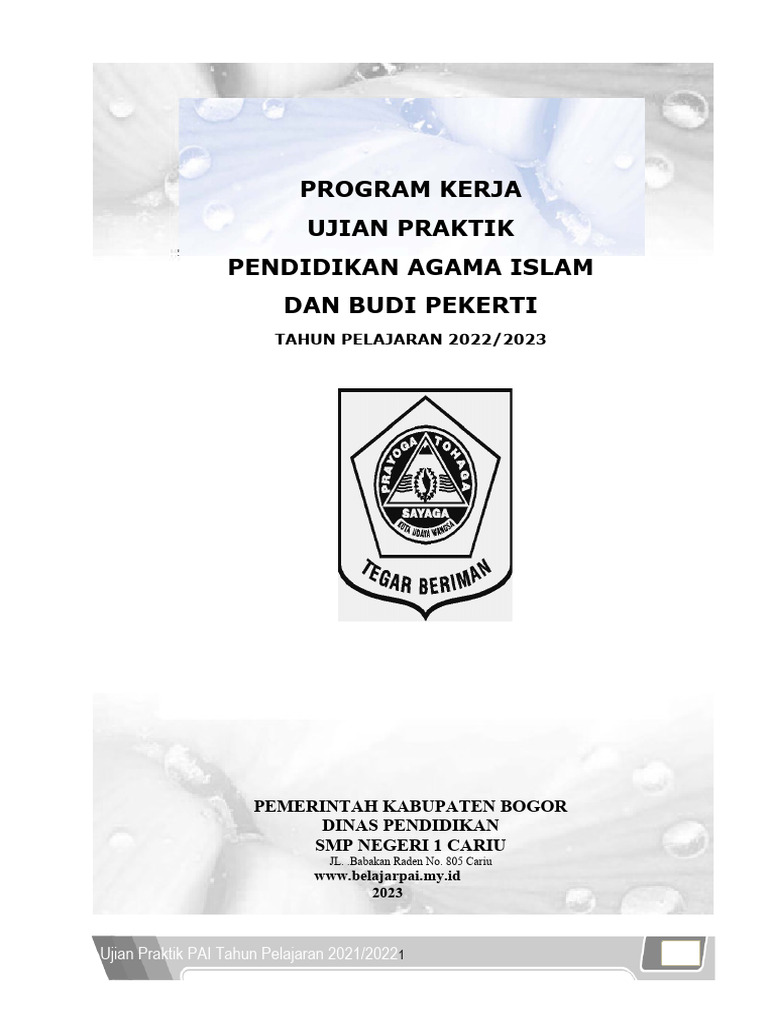 Ujian Praktik PAI 2023 | PDF | Karier & Perkembangan