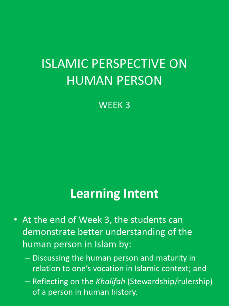 Islamic View on Human Vicegerency | PDF | God In Islam | God