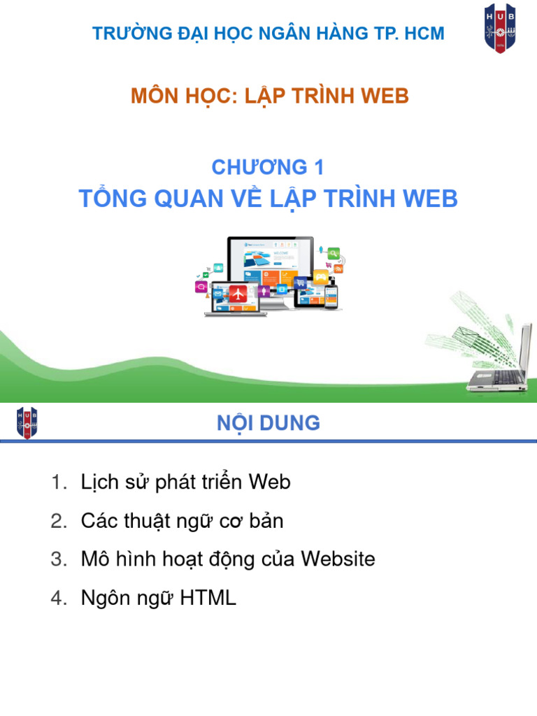 Lap Trinh Web Chuong 1 Tong Quan | PDF