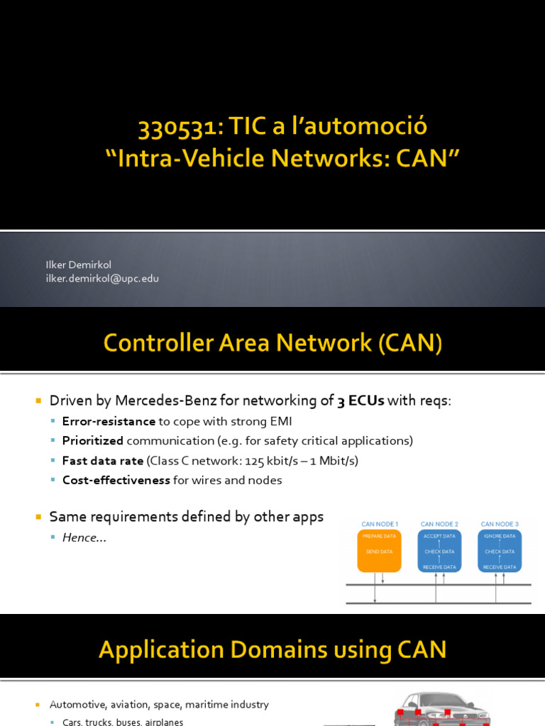 Overview of CAN Protocol Development | PDF | Osi Model | Computer Network