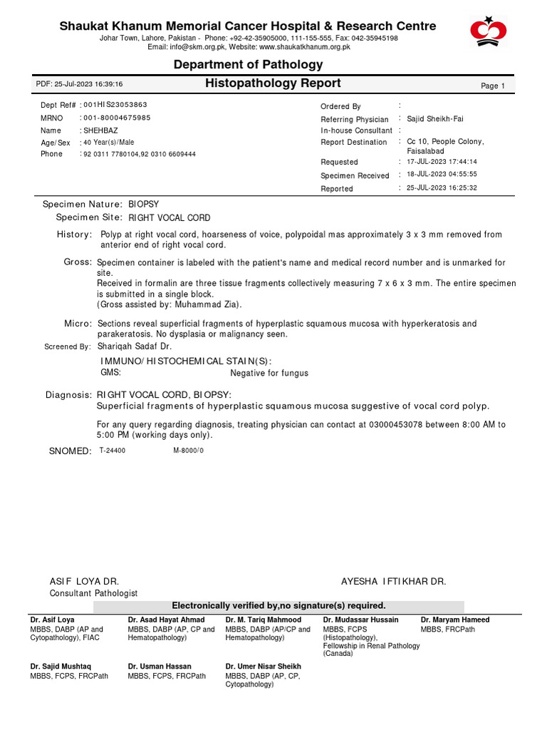 Shaukat Khanum Memorial Cancer Hospital & Research Centre | PDF ...