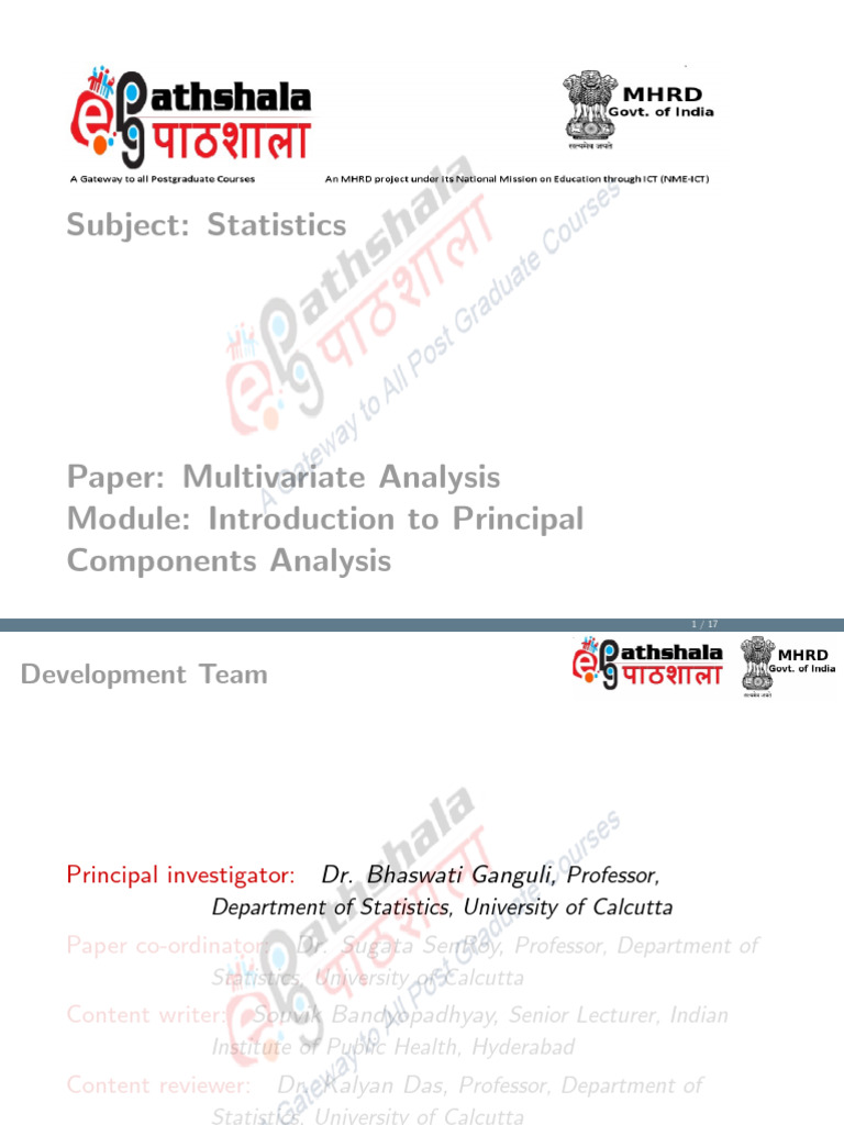 Subject Statistics Download Free Pdf Principal Component Analysis