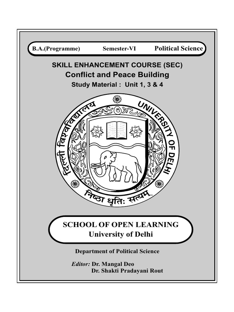 SOL Delhi University Study Material Pape | PDF