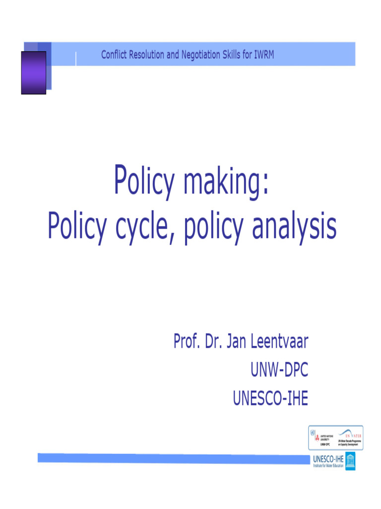 Microsoft PowerPoint - 1 Policymaking | PDF | Decision Making | Policy Analysis