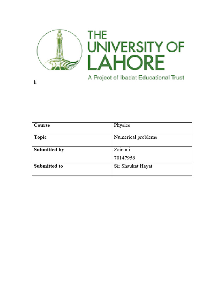 Physics Assignment 1 Solution | PDF | Electric Field | Electron