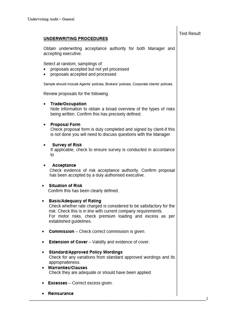 Underwriting | Download Free PDF | Insurance | Underwriting