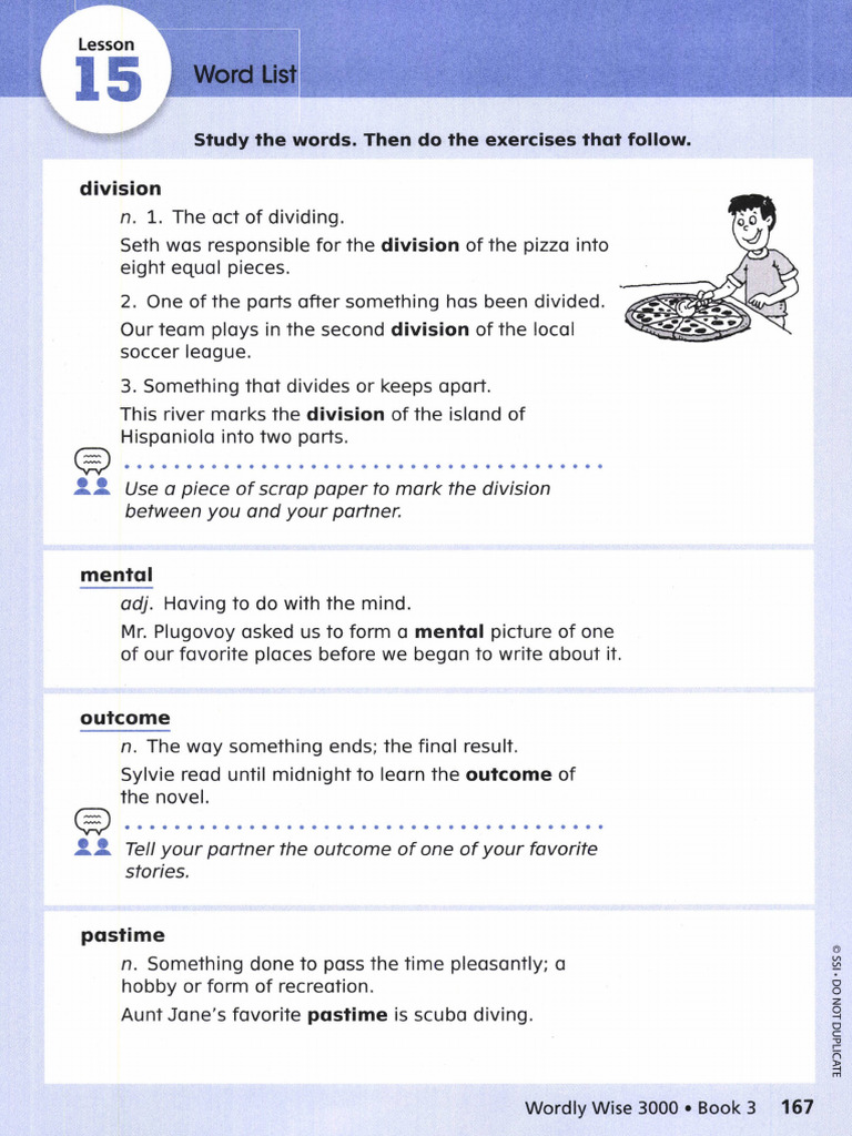 Wordly Wise 3000 Book 3 - Lesson 15 | PDF | Chess