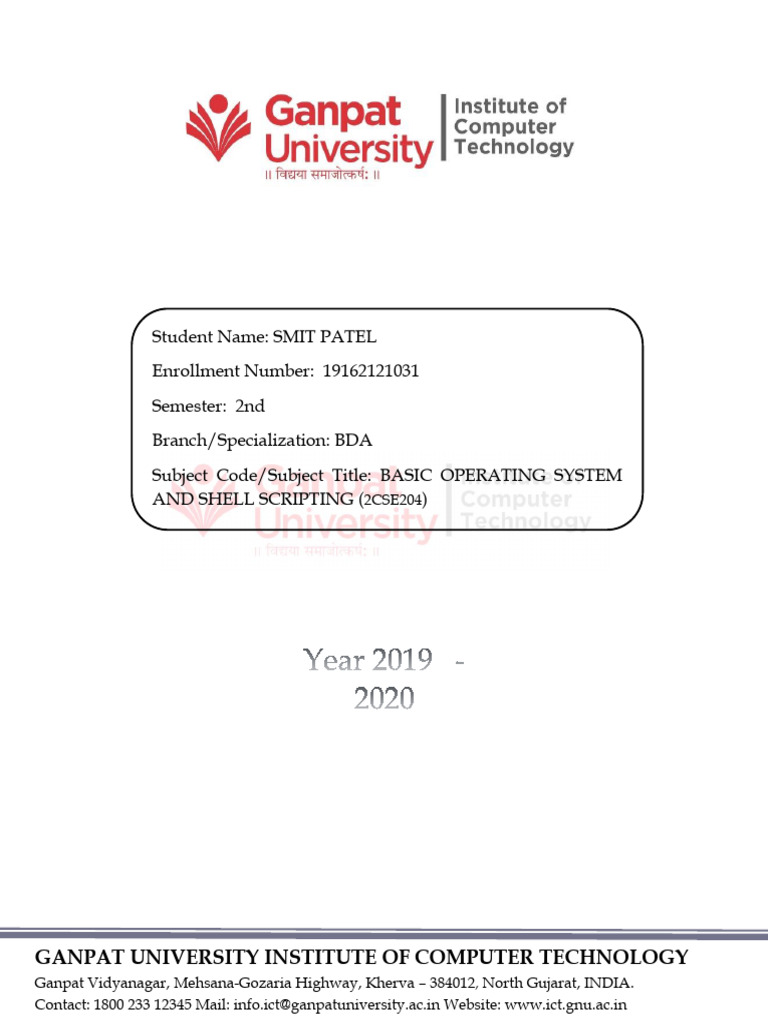 BOSS Index and Certificate | PDF | Linux | Shell (Computing)