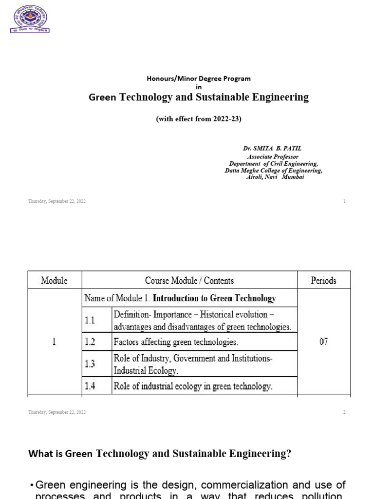 MODULE 1&2 | PDF | Ecology | Sustainability
