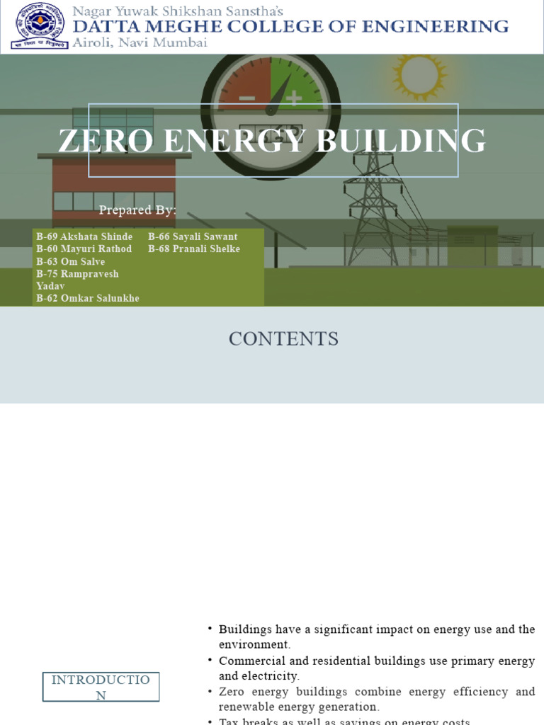 Zero Energy Building | PDF | Cost Of Living | Solar Energy