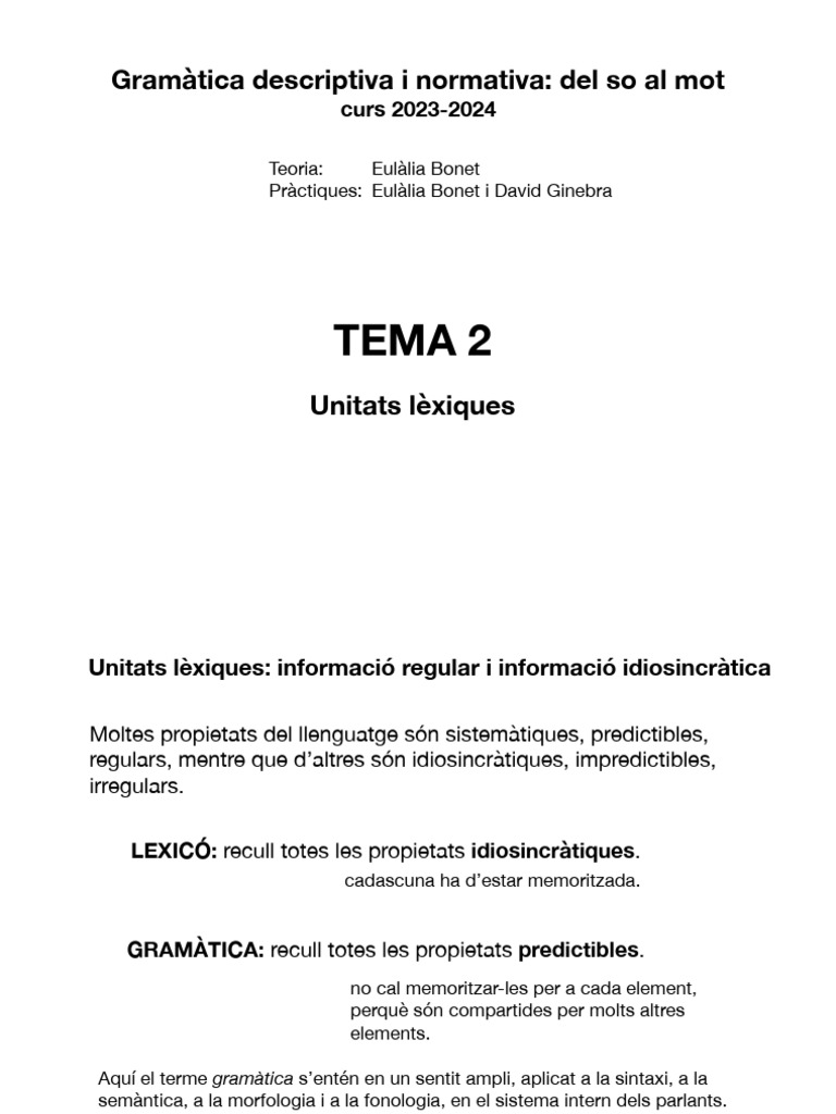 Tema 2 Teoria | PDF