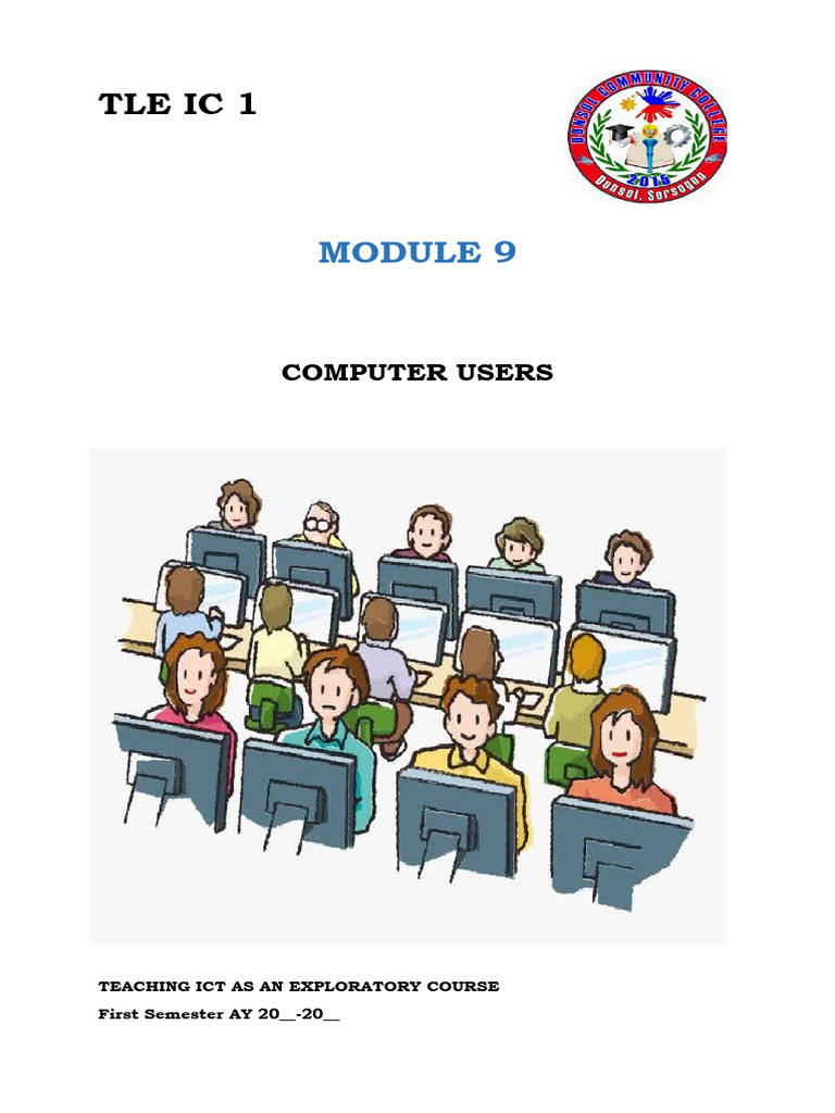 Tle Ic 1 Module 9 Computer Users | PDF | Computer File | Security Hacker