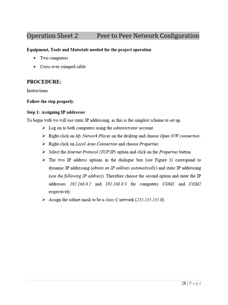 TTLM5 - p2p OS2 | PDF | Ip Address | Computer Network