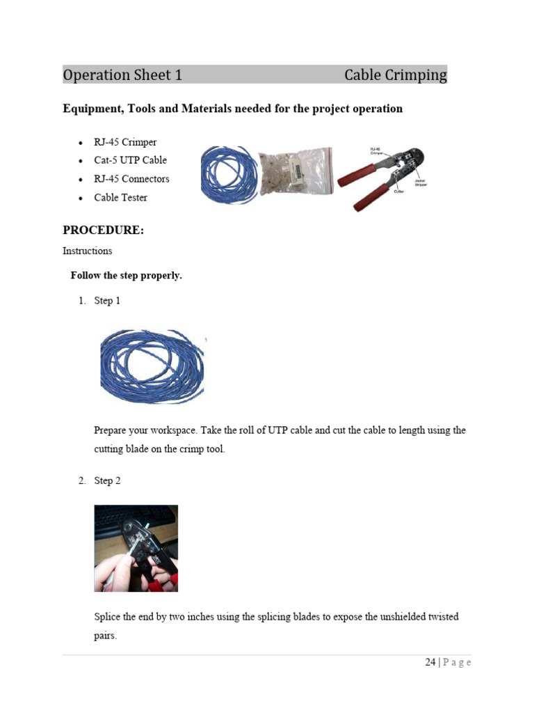 TTLM4 - Cable Crimping OS1 | PDF