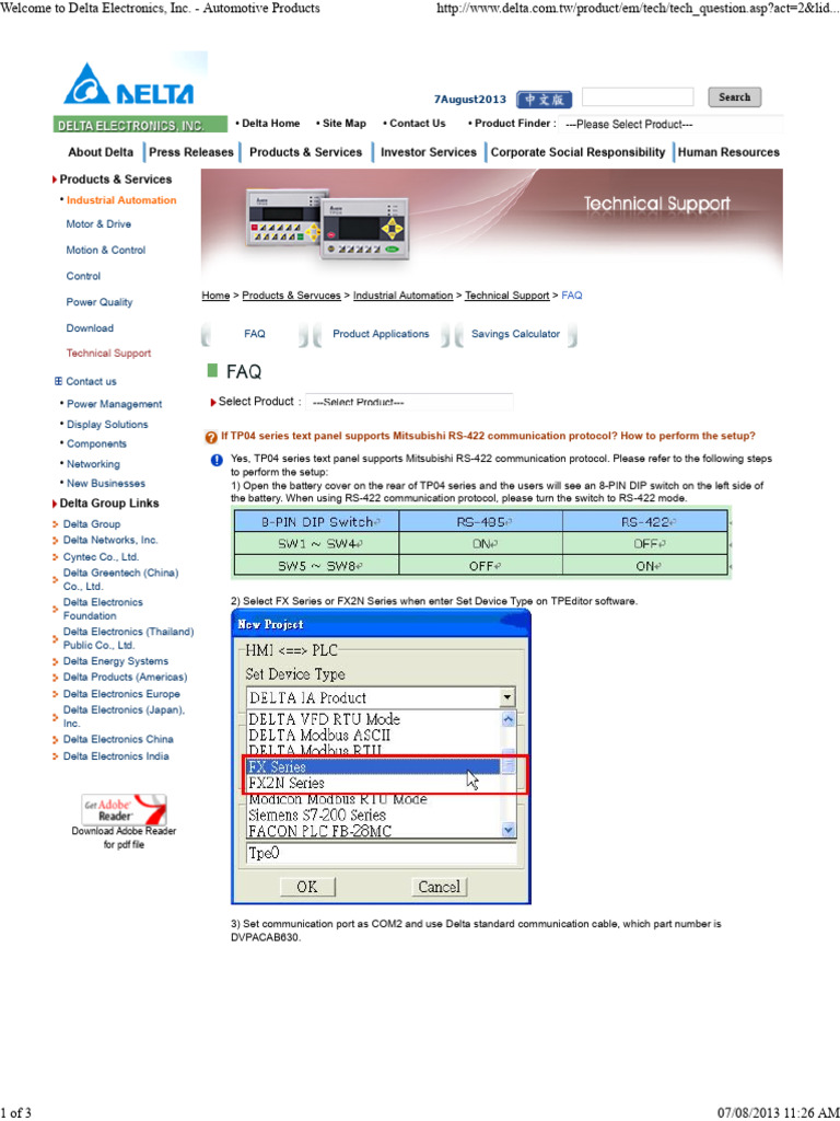 HMI Delta TP04G Setting | Download Free PDF | Computing | Computer Engineering