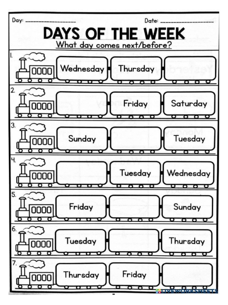 Days of The Week 6 | PDF