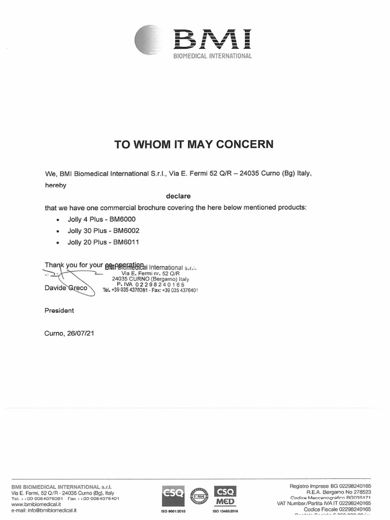 Brochure Letter | PDF