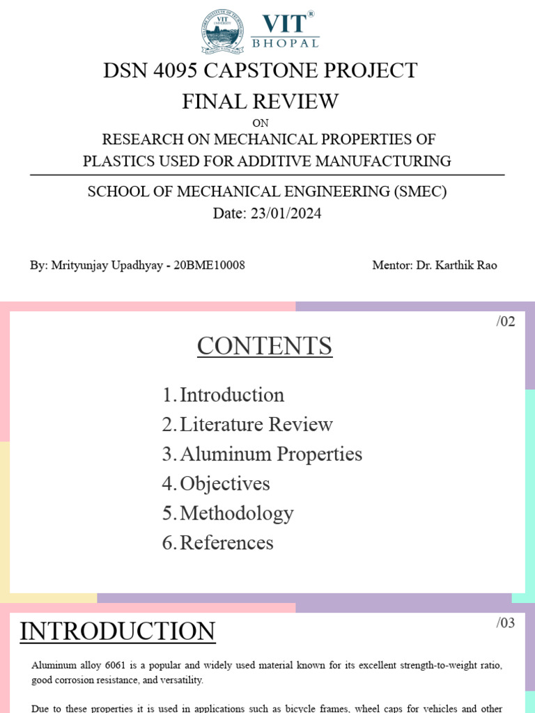 Capstone Project - Final Review | PDF | Strength Of Materials | 3 D ...