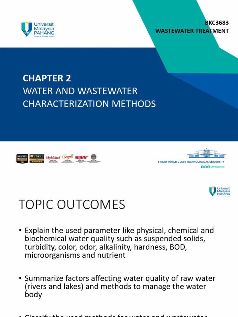 Chapter 2 - Water and Wastewater Characterization Methods | PDF | Water Pollution | Sewage Treatment