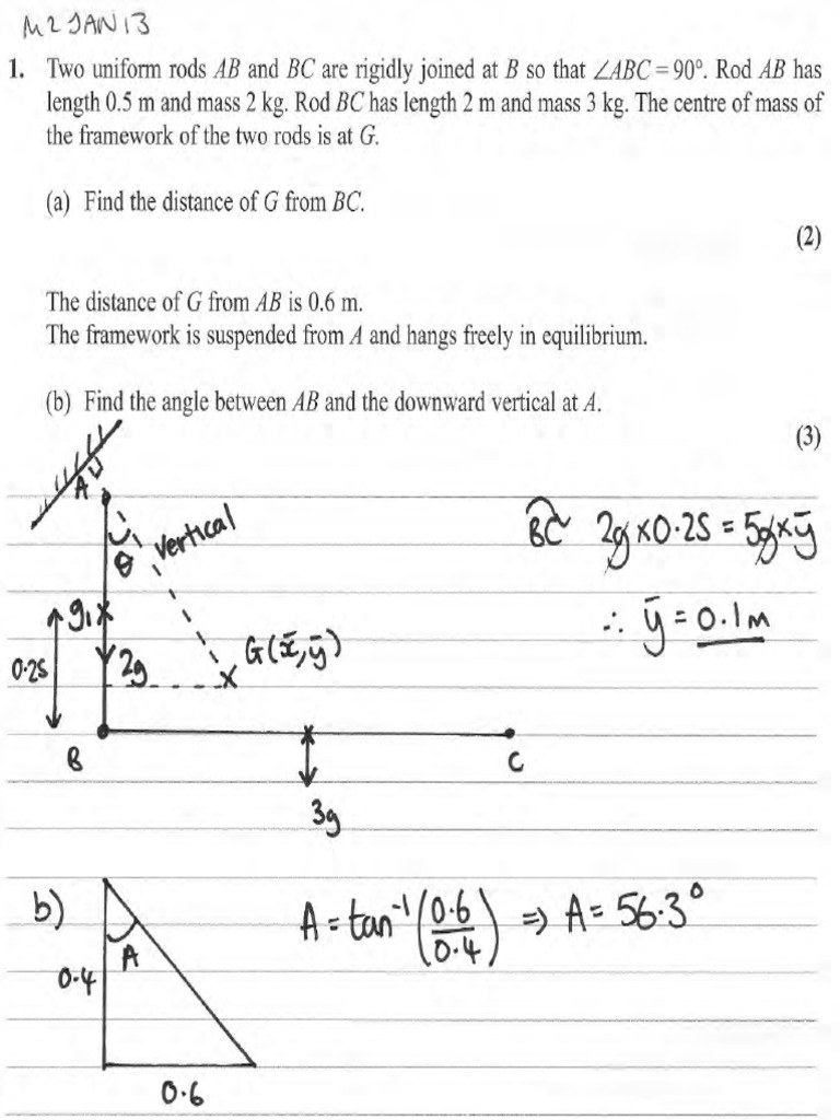 January 2013 MA - M2 Edexcel | PDF