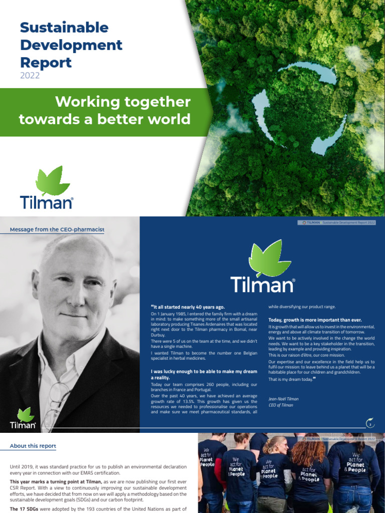 TILMAN BE rapport-RSE-EN 2023 | PDF | Carbon Footprint | Sustainability