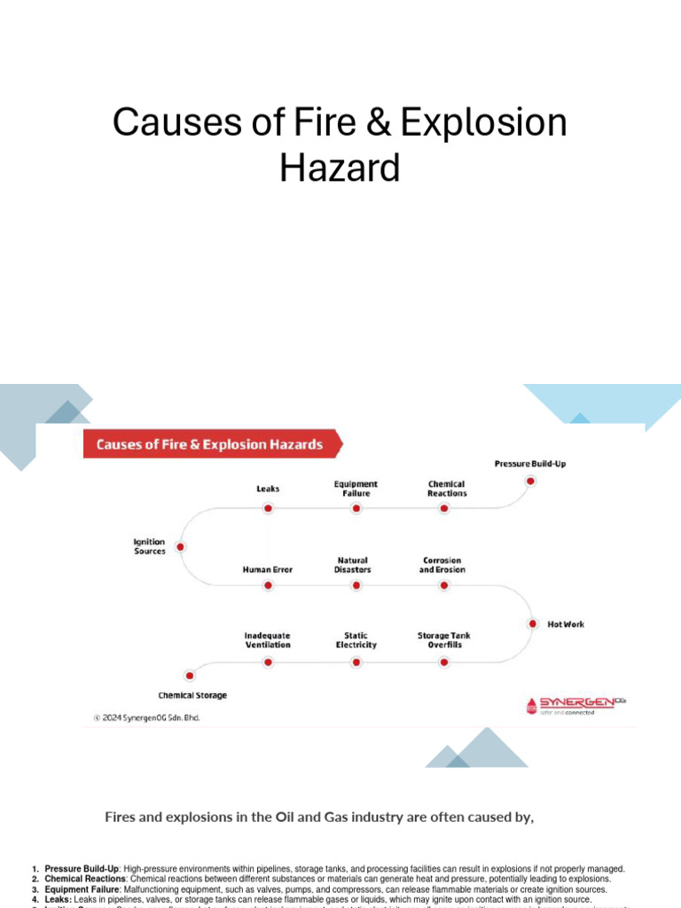 Causes of Fire & Explosion Hazard | Download Free PDF | Fires | Oil ...