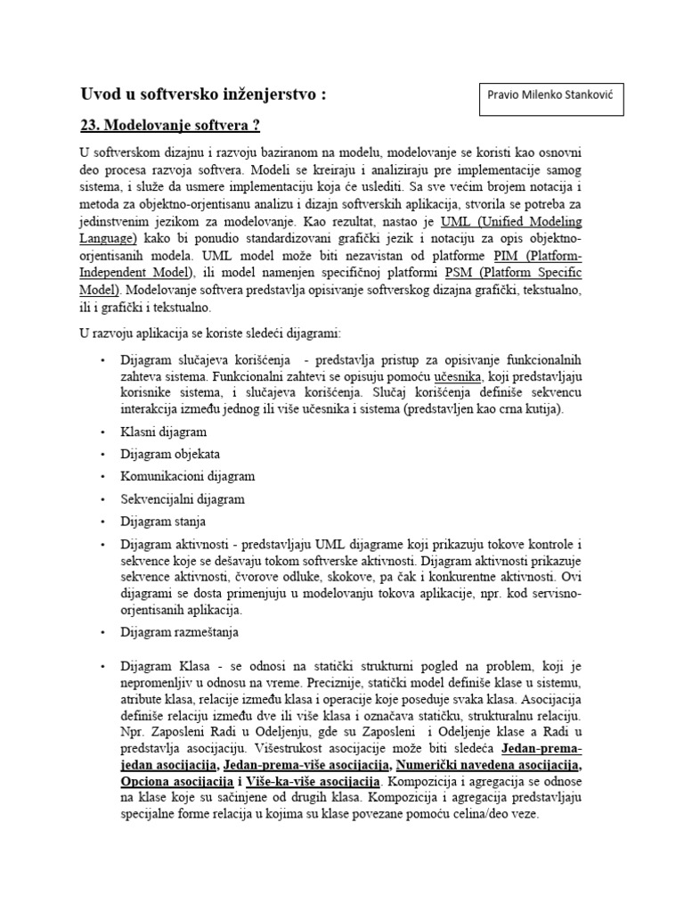 OOT Skripta 2. Deo | PDF