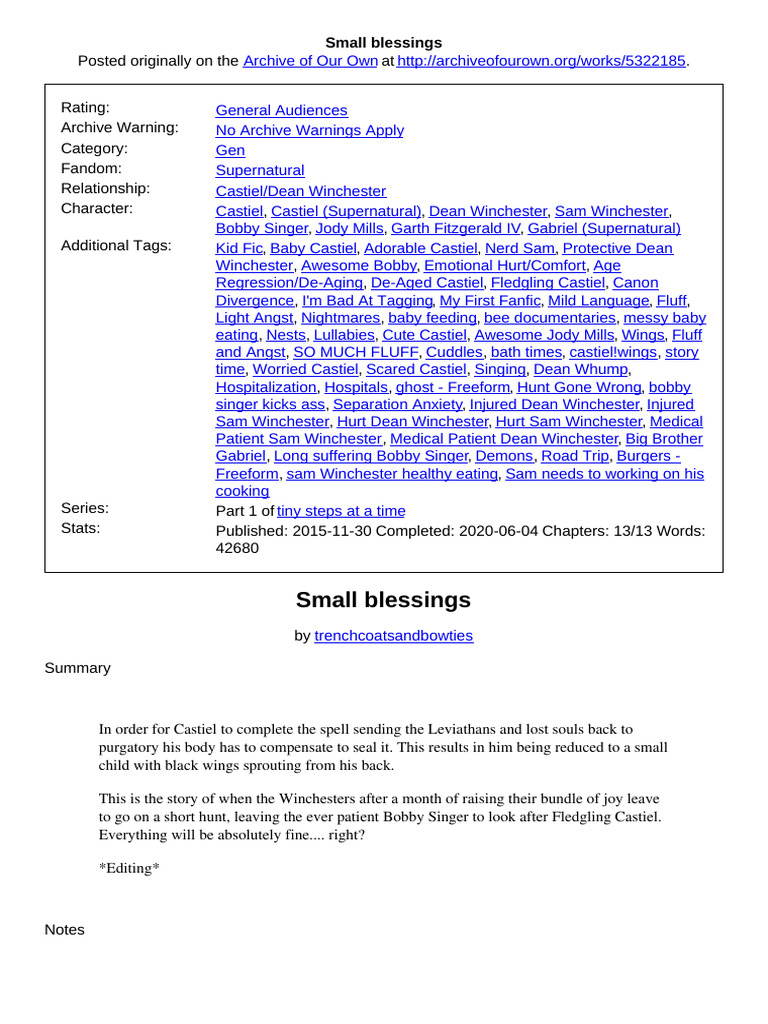 Small Blessings | PDF