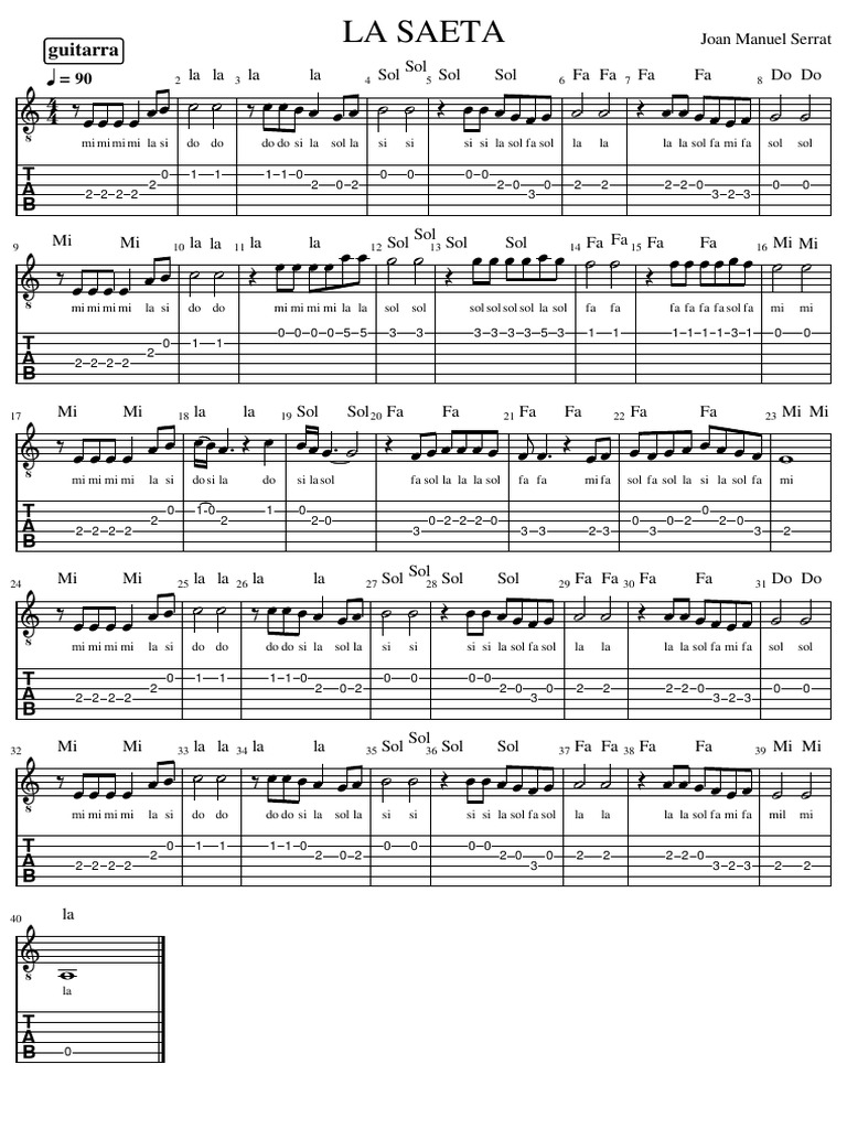 Saeta Guitarra | PDF