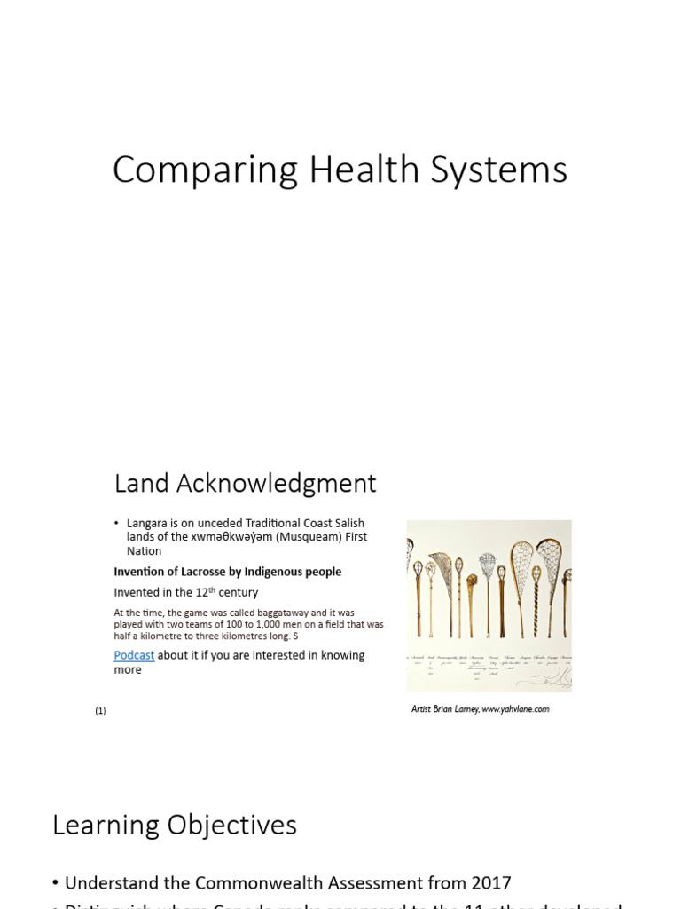 HSCI 1130 - Comparing Health Systems | PDF | Medicare (United States ...