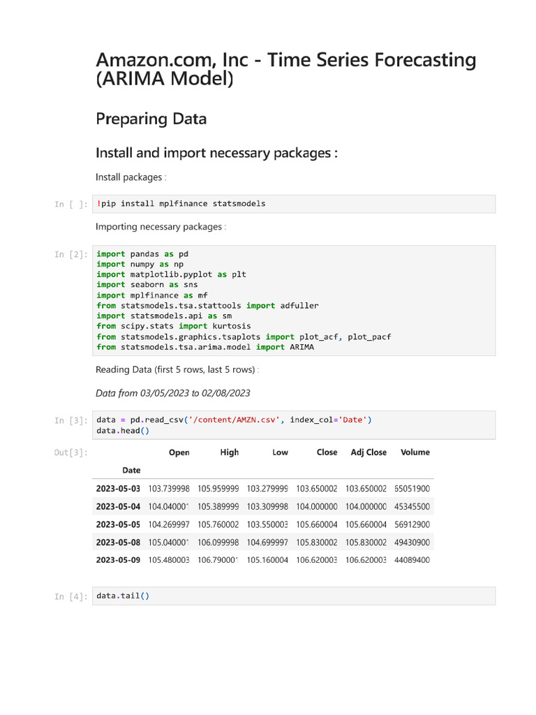 Time Series Forecasting | PDF