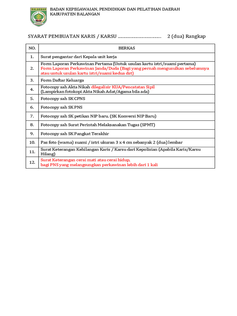 Layanan Karis | PDF | Hukum