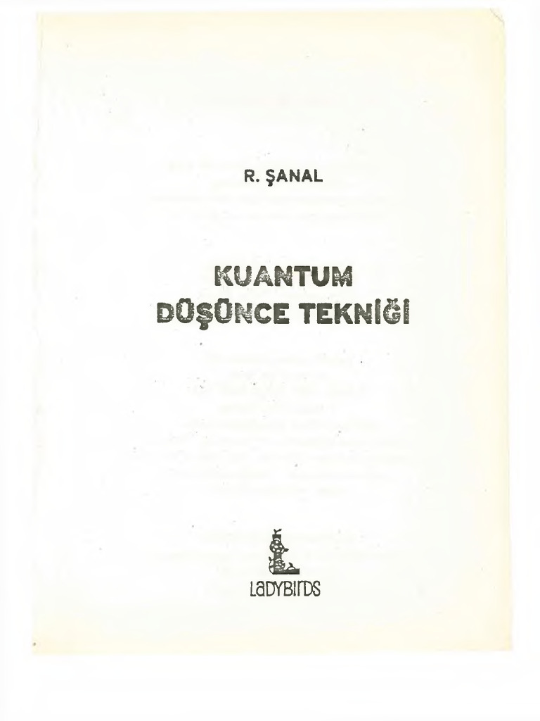 Kuantum Dusunce Teknigi Tanitim | PDF