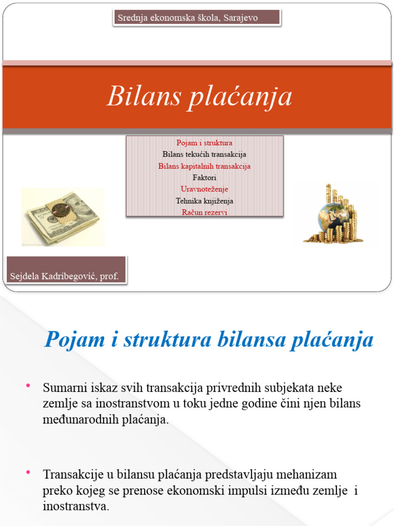 Bilans Placanja | PDF