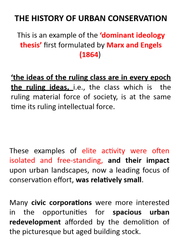 Lecture 6 The History of Urban Conservation | PDF | John Ruskin ...