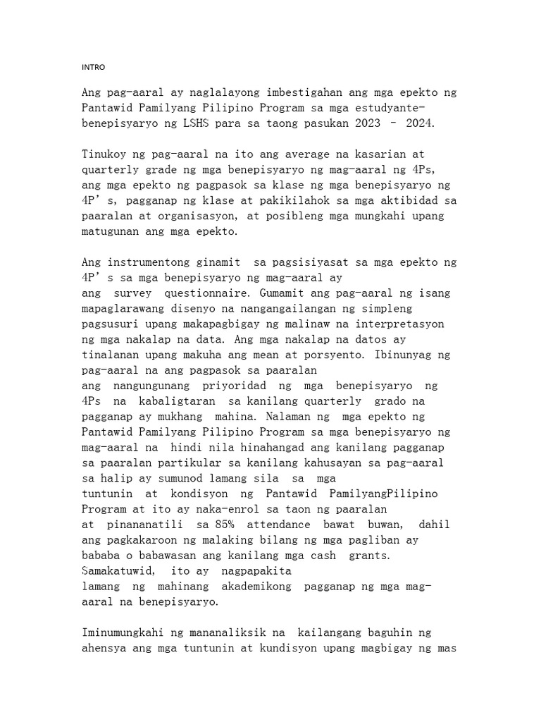 Thesis Sa Fildis | PDF