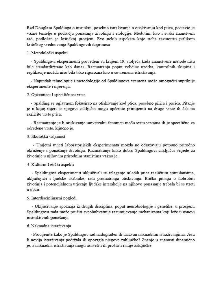 Kriticki Osvrt | PDF