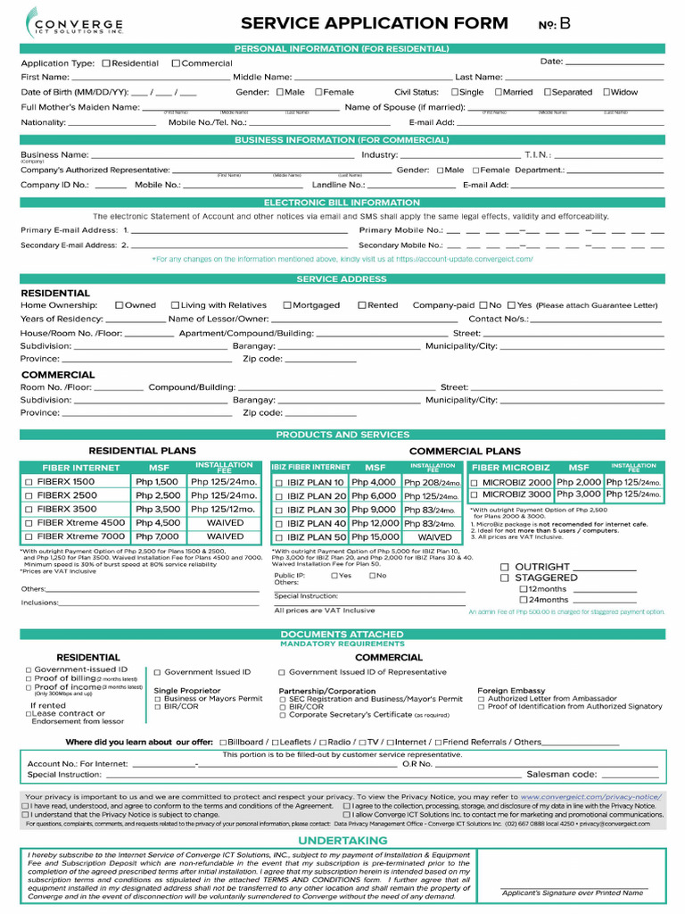 Cict App Form NCR 2019 C | PDF