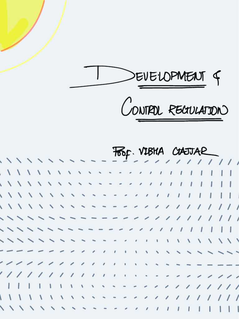 Development Control Regulations | PDF | Urban Planning | Economies