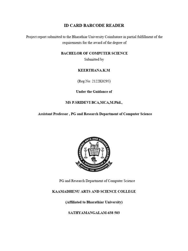 Id Card Barcode Reader-1 | PDF | Html | Software Testing